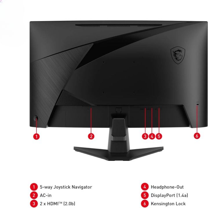 MSI MAG 27CQ6F 27″ WQHD Curved Gaming Monitor - Pratica Computers